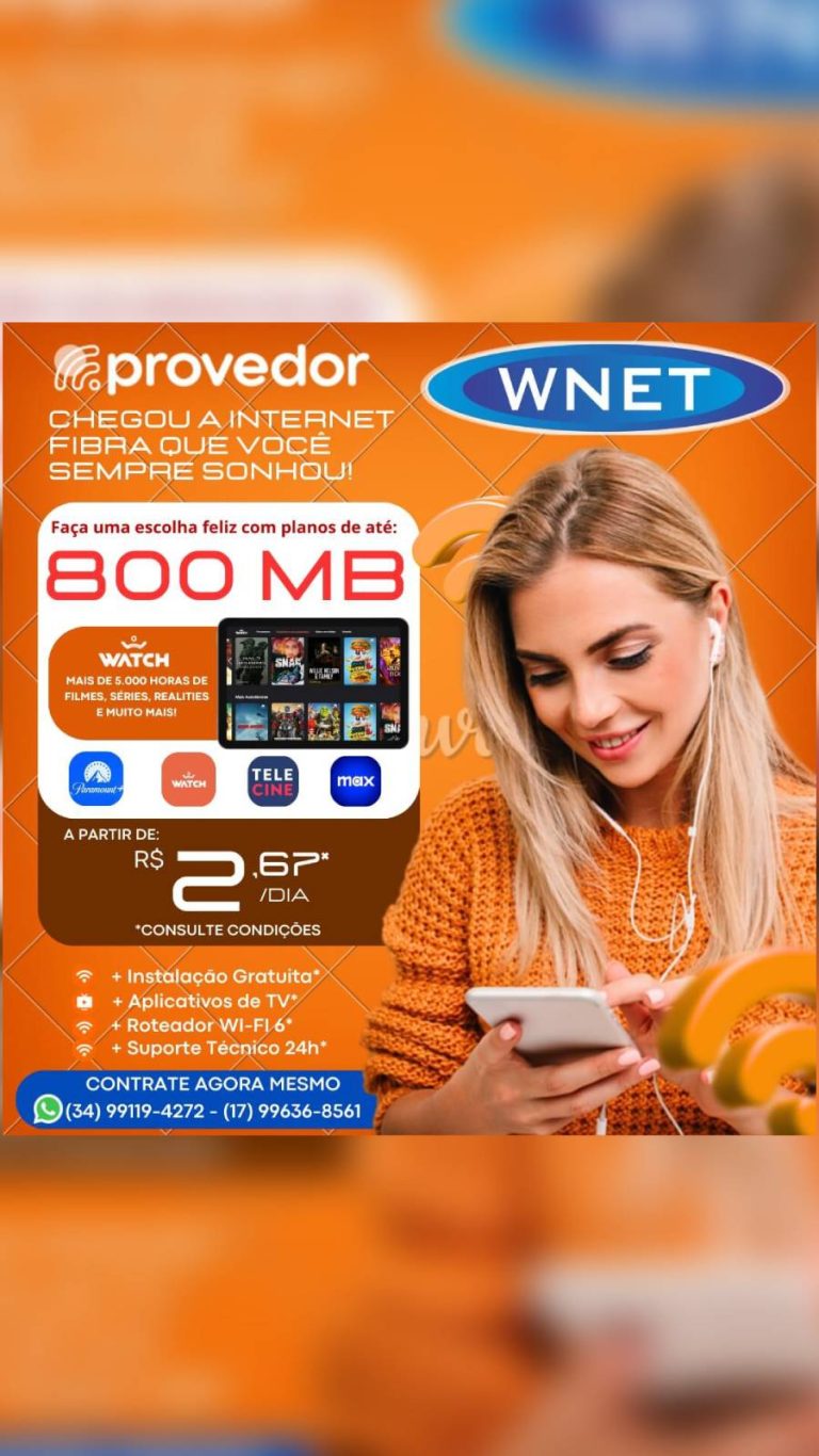WNET – A melhor internet pra você!